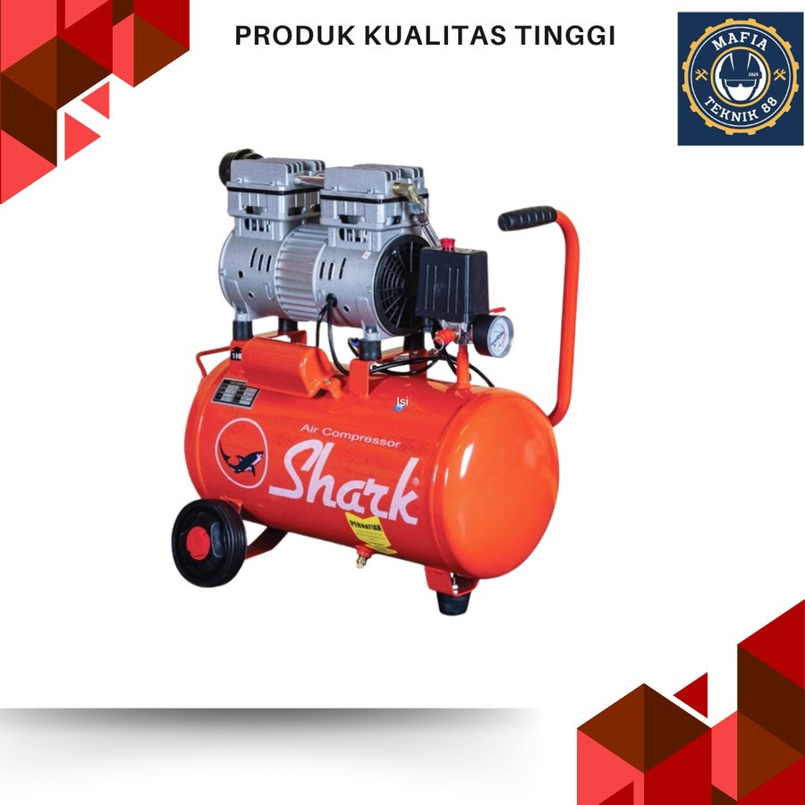 Jual Shark Kompresor Angin Listrik 1HP OV-1025 / Shark Air Compressor ...