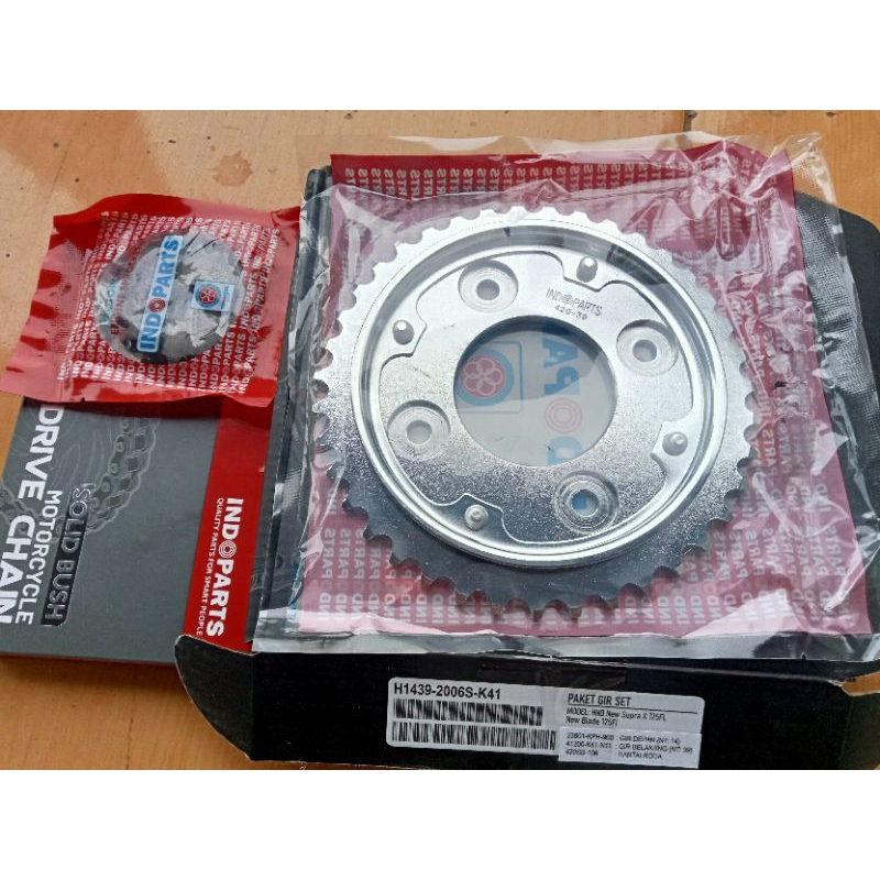 Jual Gear Set / Gigi Tarik Indopart Kode K41 Mata 39 T Pemakaian Supra ...