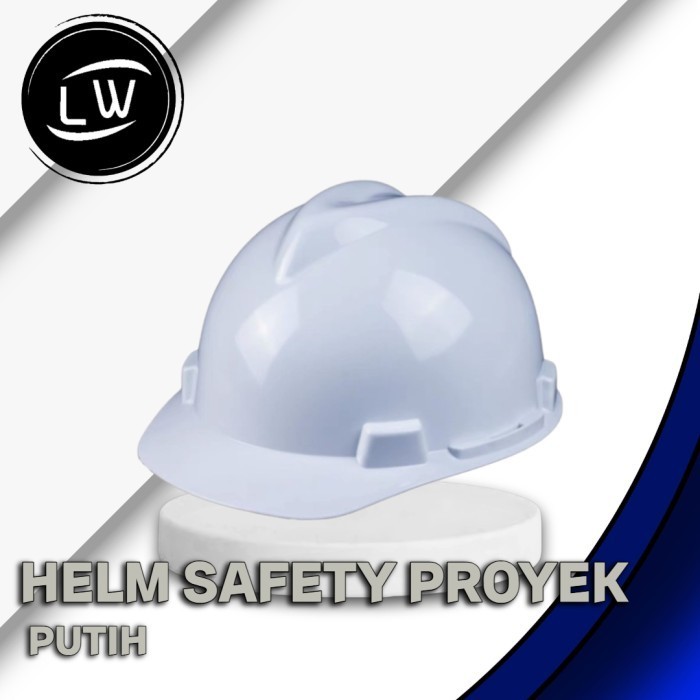 Jual HELMET / HELM SAFETY PROYEK V GUARD HIGH QUALITY WARNA PUTIH ...