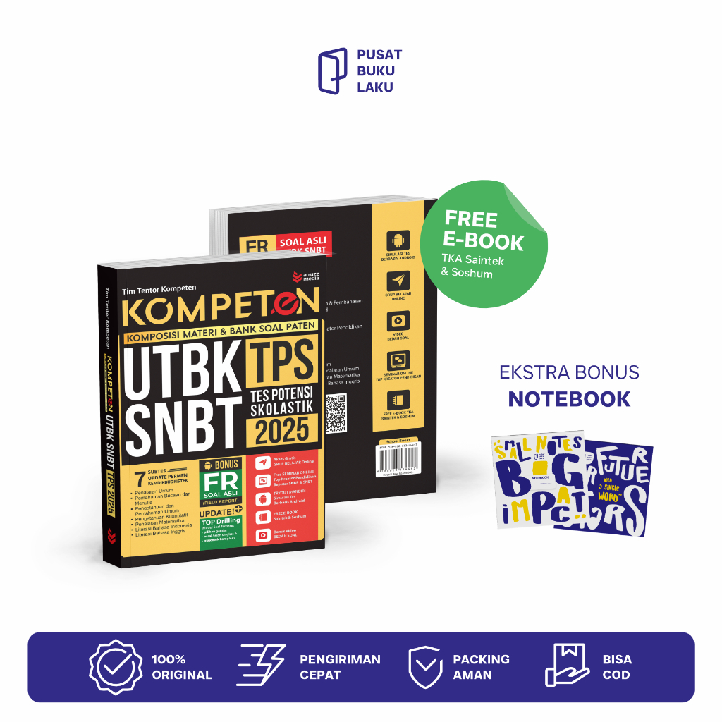 Jual BUKU LATIHAN SOAL UTBK SNBT TPS - KOMPETEN UTBK SNBT 2025 - PUSAT ...
