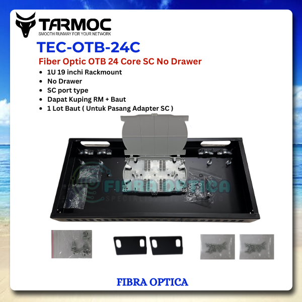 Jual OTB 24 Core SC | 1U no Drawer ODF OTB 24 Core Kosong | Shopee ...