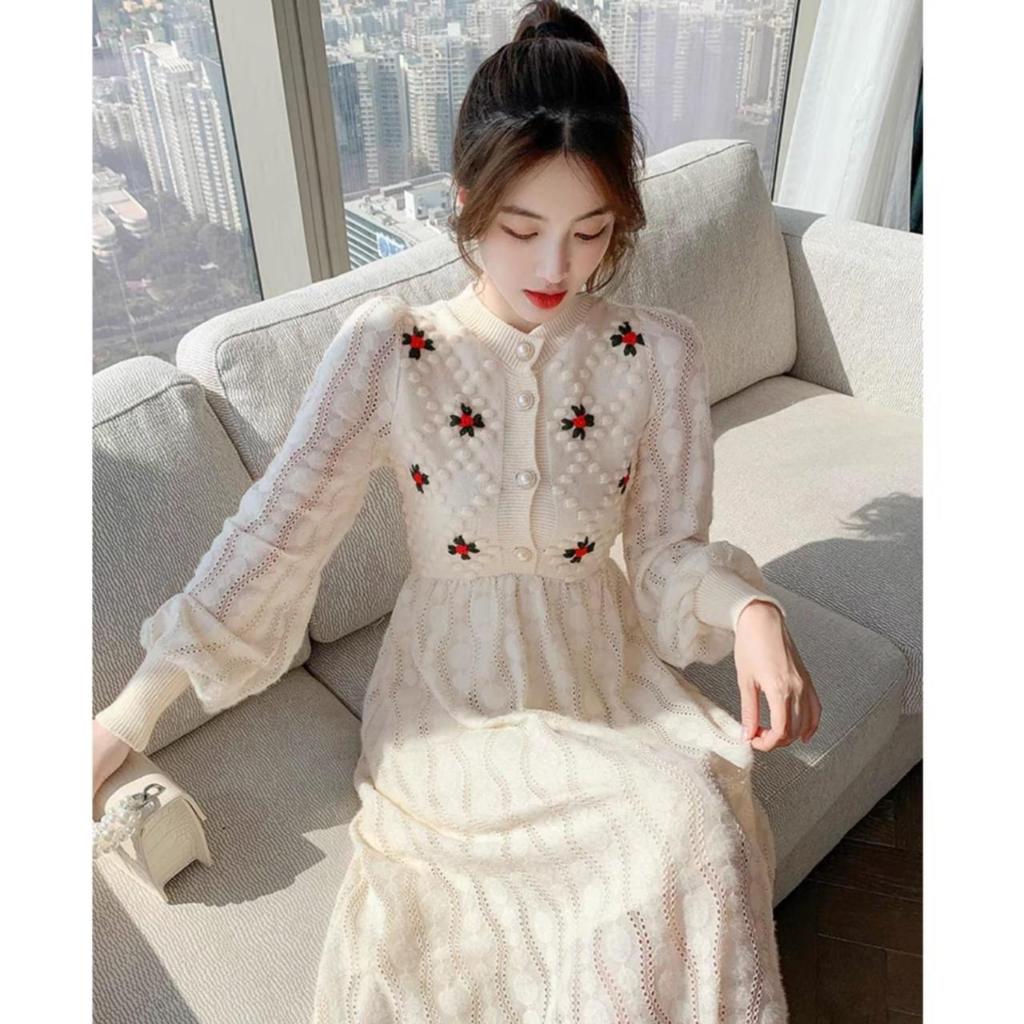 Jual SALE MURAH DRESS 85000 3M THREE M SHERYA EMBROIDERED LONG SLEEVE ...
