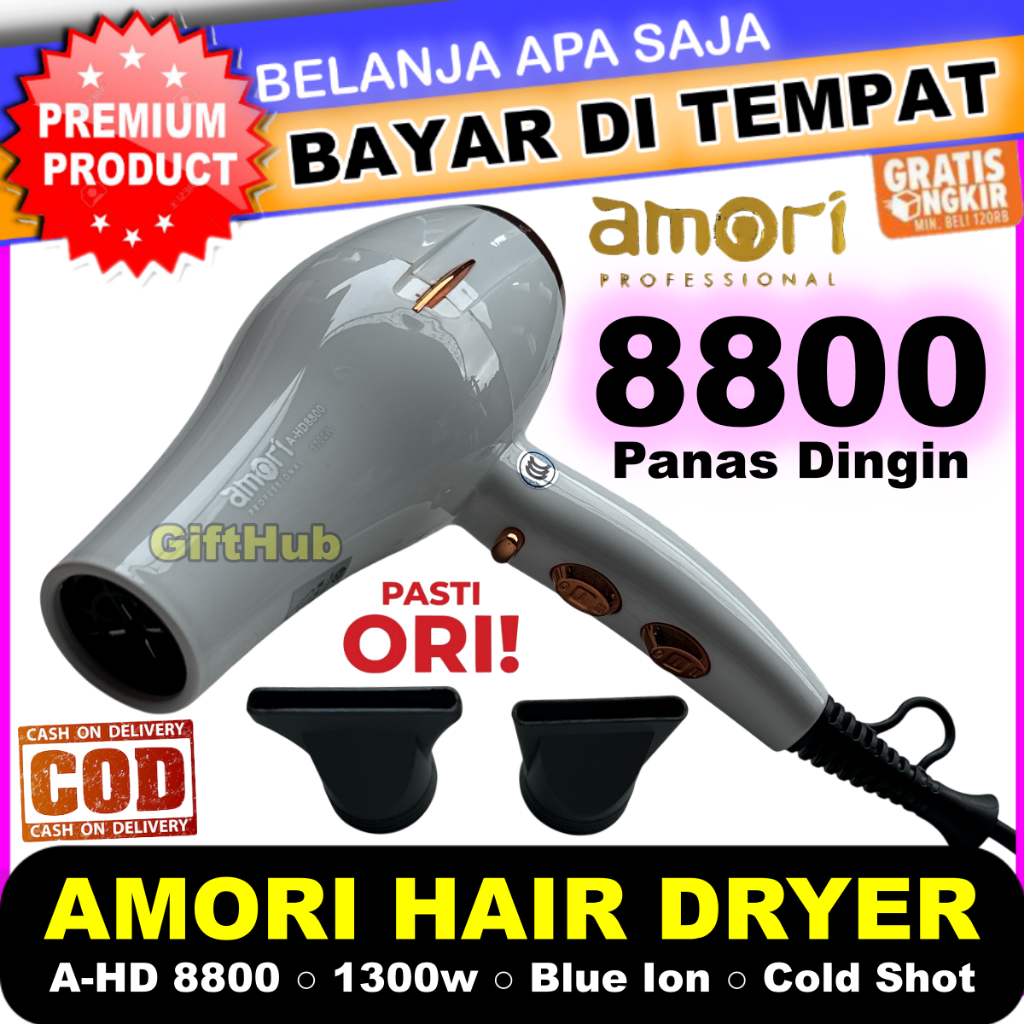 Jual Amori HairDryer A-HD8800 Original Pengering Rambut Professional ...