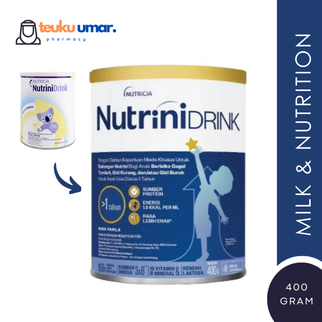 Jual [Susu] Nutricia Nutrinidrink Powder Vanila 400gr | Susu Nutrisi ...