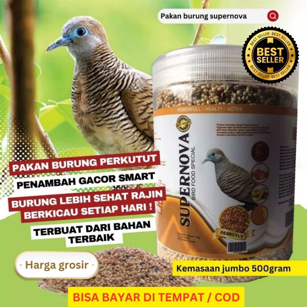 Jual supernova pakan perkutut katurangan extra ginseng 500g | Shopee ...