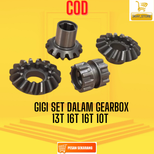Jual Gigi Set Dalam Gearbox Motor Tiga Roda Viar Karya 150cc 200cc Gigi 13T 16T 16T 10T | Shopee ...