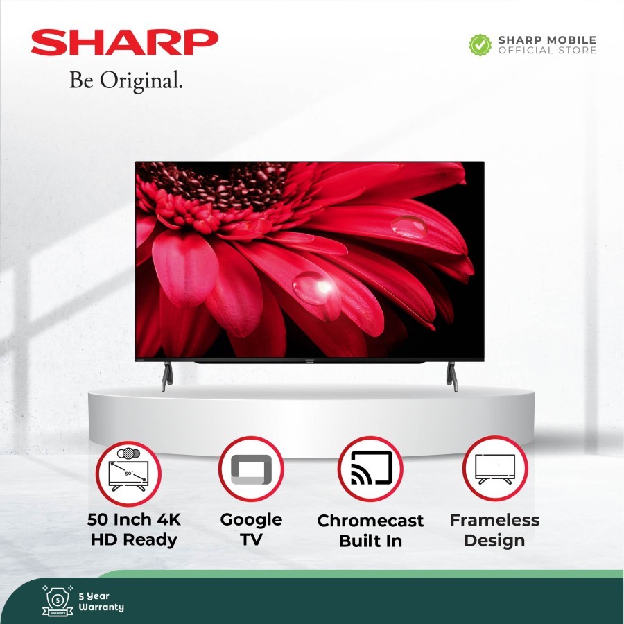 Jual SHARP 50 Inch 4K+ Frameless Google TV 4T-C50FL1X | Shopee Indonesia