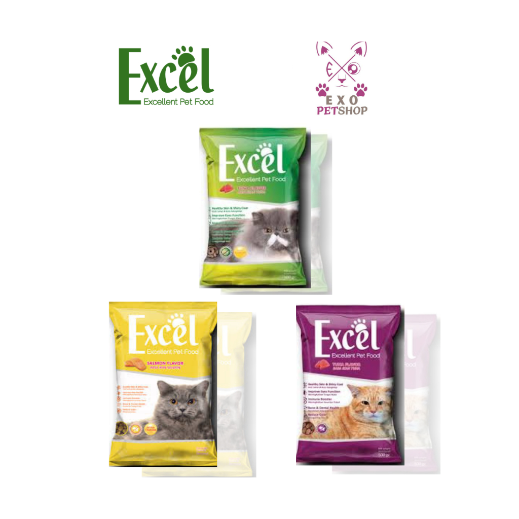 Jual Excel Cat Dryfood All Varian 500g | Shopee Indonesia