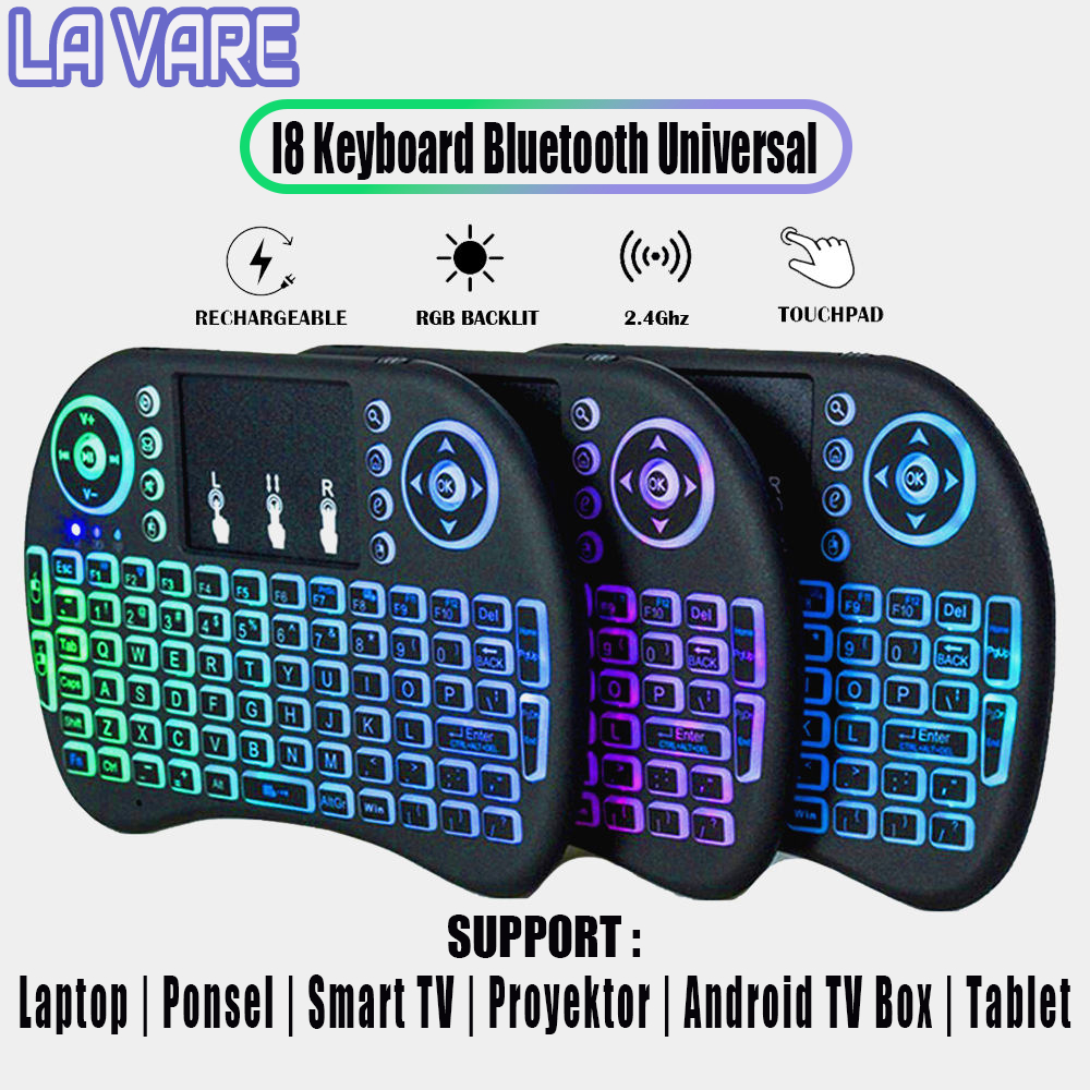 Jual Mini Keyboard Wireless i8 2.4G Handheld Keyboard For PC Android TV ...