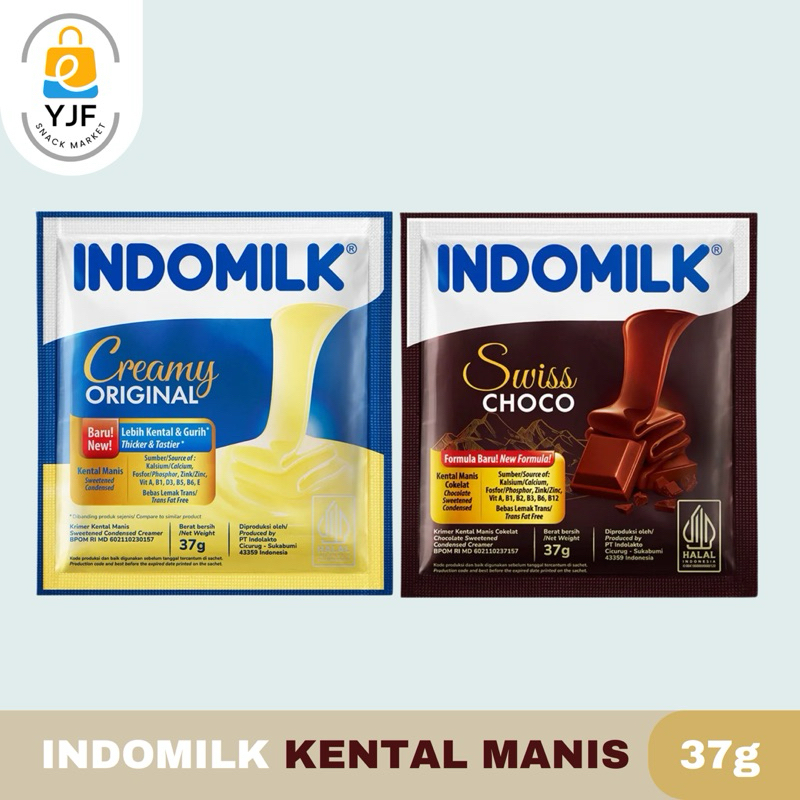 Jual Indomilk Kental Manis Sachet / SKM Creamy Original / Swiss Choco ...