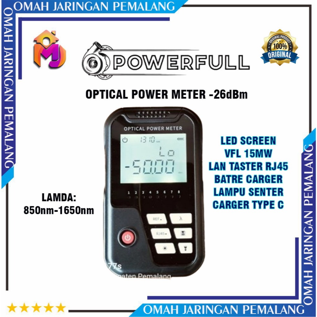 Jual OPM POWER FULL Optical Power Meter Multifungsi/Opm Terbaru ...