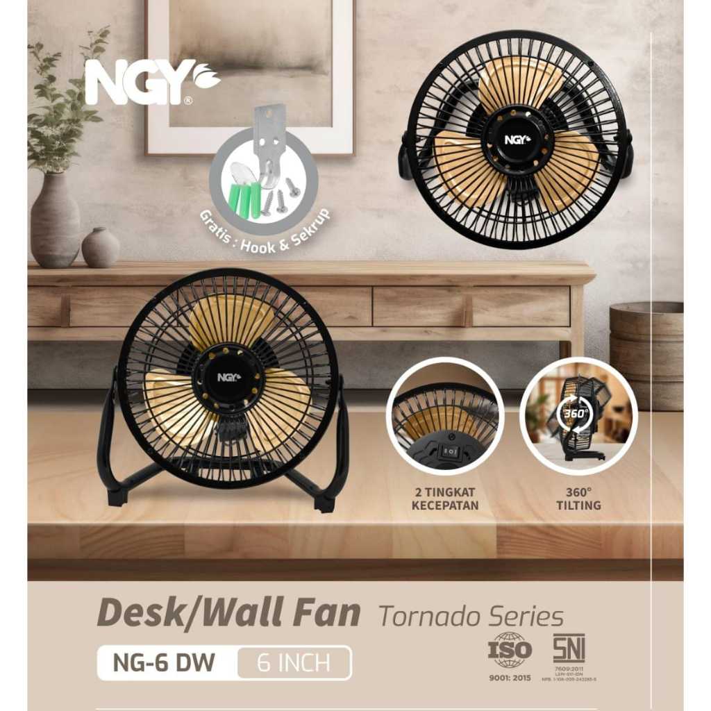 Jual Nagoya Kipas Angin Meja Besi Tornado 6 Inch 2 in 1 Kipas Meja Mini Kipas Dinding Besi NG ...