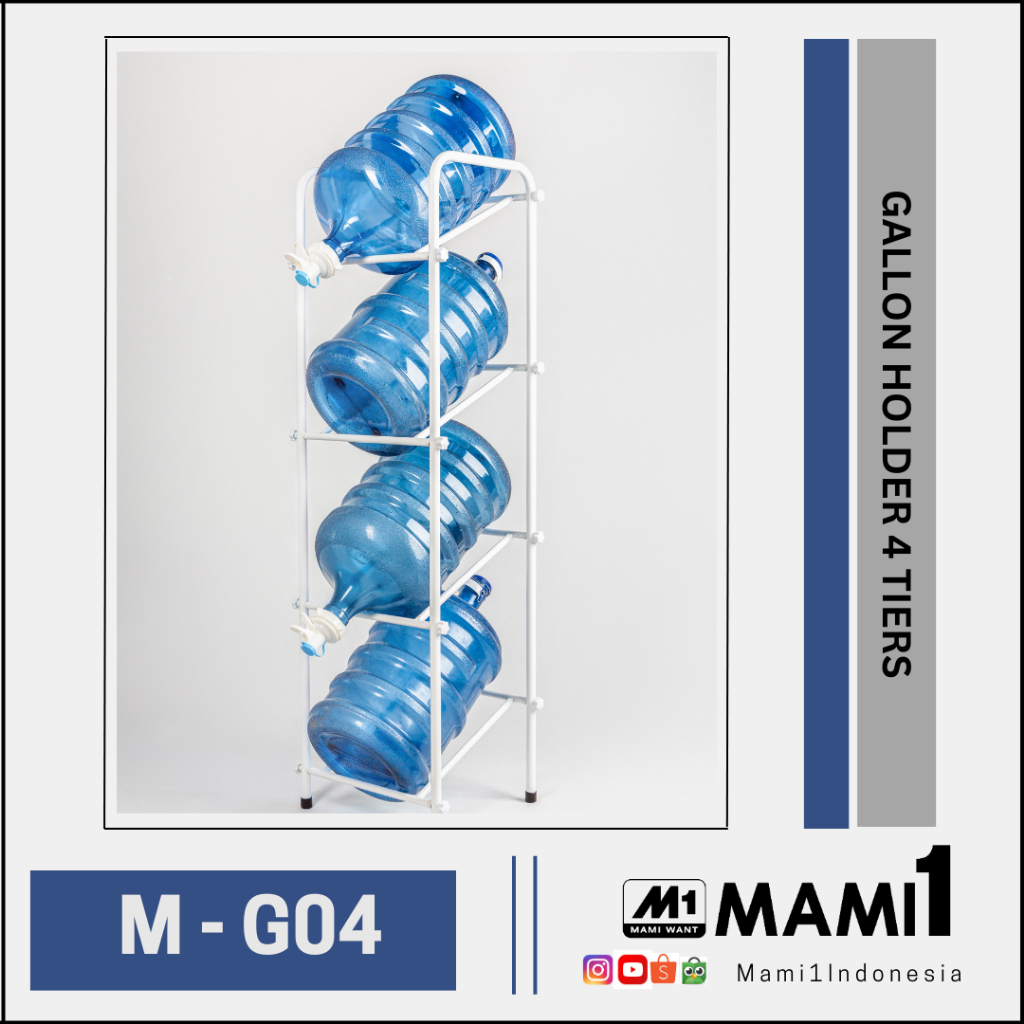 Jual MAMI1 M-G04 RAK GALON 4 TINGKAT | Shopee Indonesia
