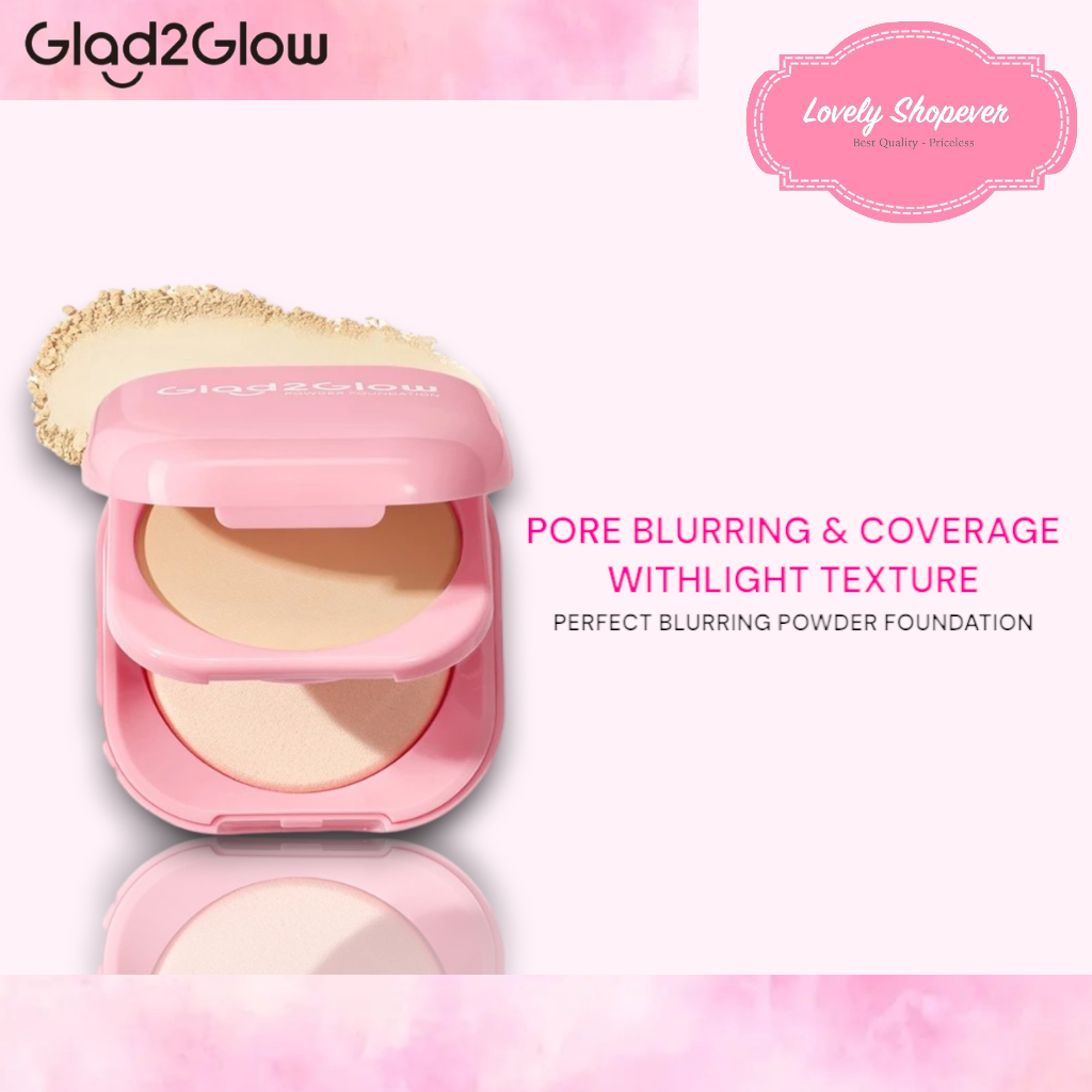 Jual Glad2Glow G2G - Perfect Blurring Powder Foundation setting two way ...