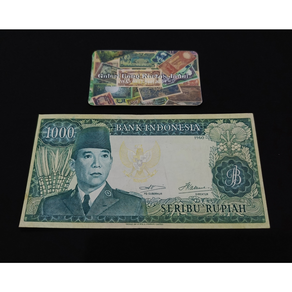 Jual UANG KERTAS JADUL 1000 RUPIAH SUKARNO 1960 | Shopee Indonesia
