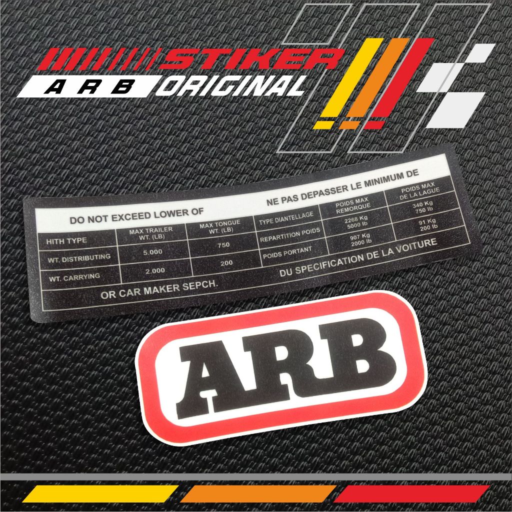 Jual Stiker towing ARB original | Shopee Indonesia