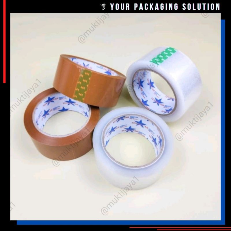 Jual LAKBAN SEVEN STAR / STAR TAPE | Shopee Indonesia