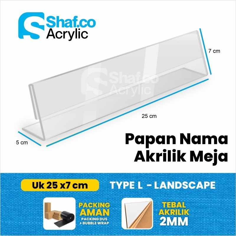 Jual AKRILIK PAPAN NAMA MEJA // AKRILIK MEJA // DISPLAY MEJA // PAPAN ...