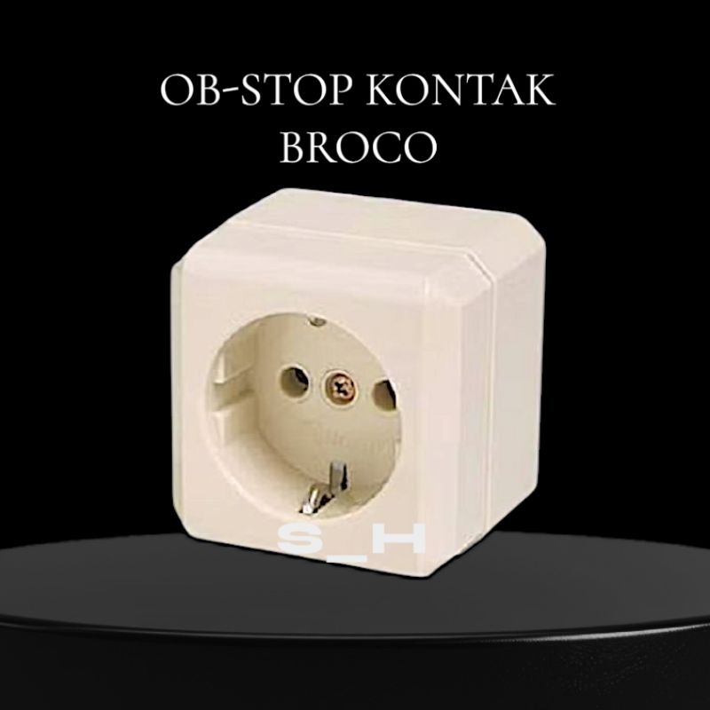 Jual Broco Stop Kontak / OB Stop kontak Tempel Original Merk Broco ...