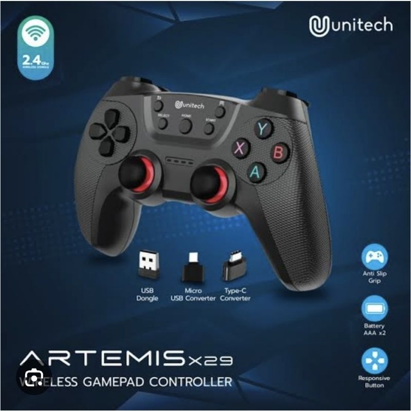 Jual Gamepad Unitech Artemis X29 Wireless USB Dongle Joystick ...