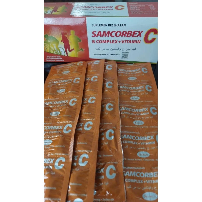 Jual SAMCORBEX suplemen ( isi 10 Strip) | Shopee Indonesia