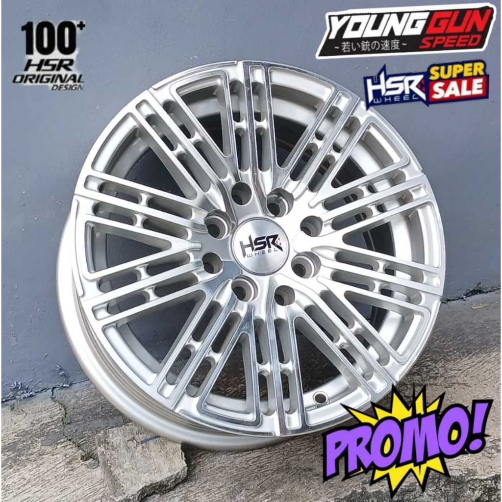 Jual velg hsr ring 14 tomok pcd 4x100-114.3 buat brio agya vios avanza xenia wuling airev ...