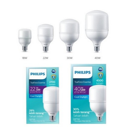 Jual Lampu Philips LED TrueForce Essential PUTIH NEW | Shopee Indonesia