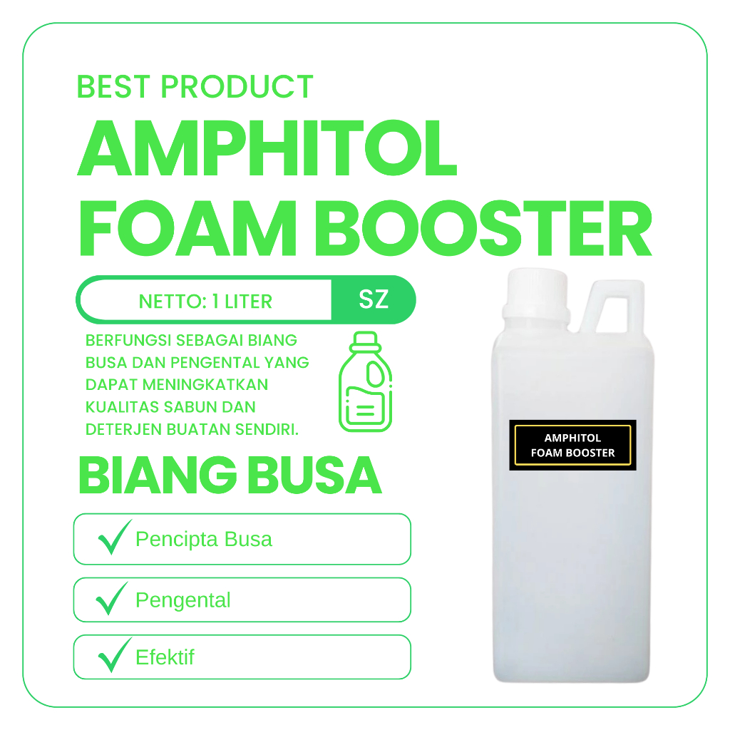 Jual Amphitol/Foam Booster/Penambah busa 1Liter | Shopee Indonesia