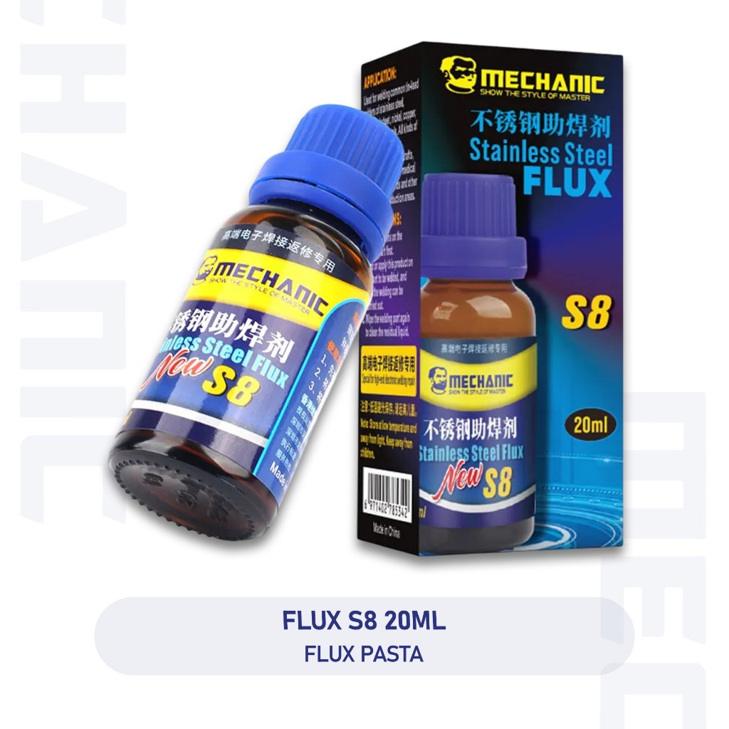 Jual Mechanic Flux S8 20ML Untuk Solder STAINLESS STELL Khusus Solder ...