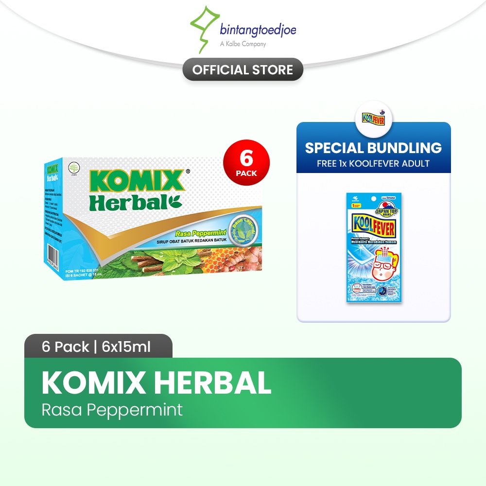 Jual Komix Herbal Peppermint 6 Pack (36 Sachet) | Shopee Indonesia