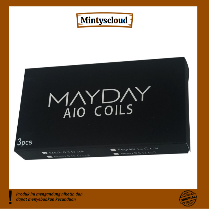 Jual AUTHENTIC COIL MAYDAY AIO REPLACEMENT COIL BY RINCOE ORIGINAL COIL ...