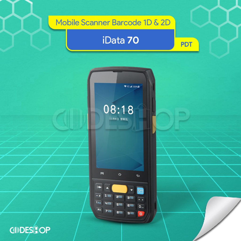 Jual IDATA 70 2D Mobile Computer Barcode Scanner PDT PDA Android ...