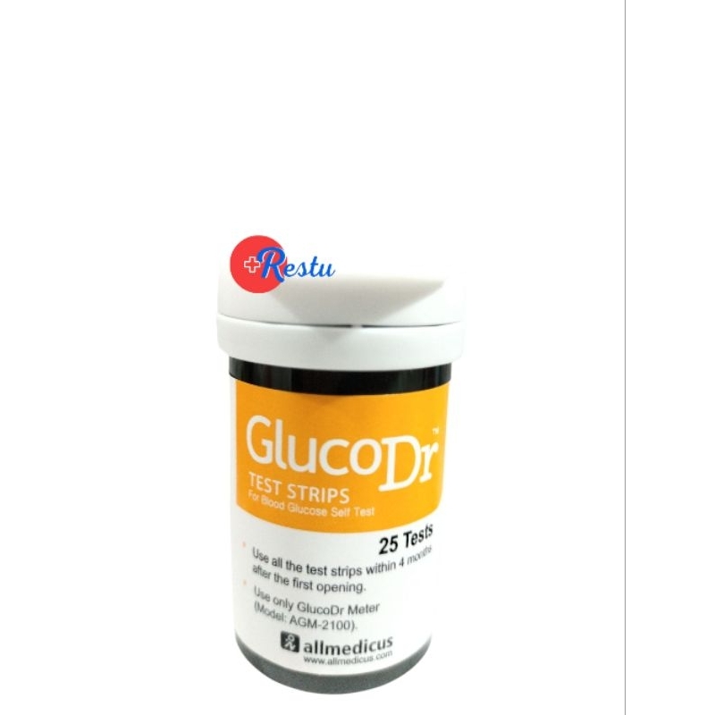 Jual Strip Gluco DR Gula Darah / Glucose / strip Gluco dr AGM 2100 ...