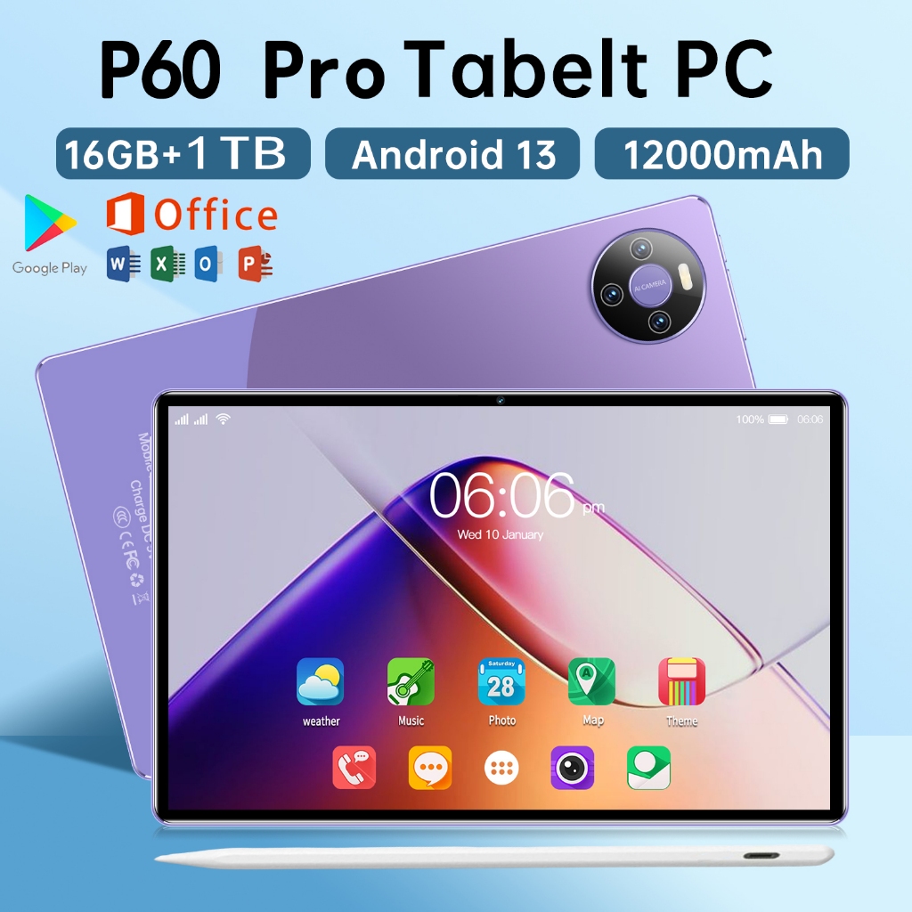 Jual 【Garansi 100% ori】Tablet PC Baru 5G Tablet P60 Pro Tab 11.6inch ...