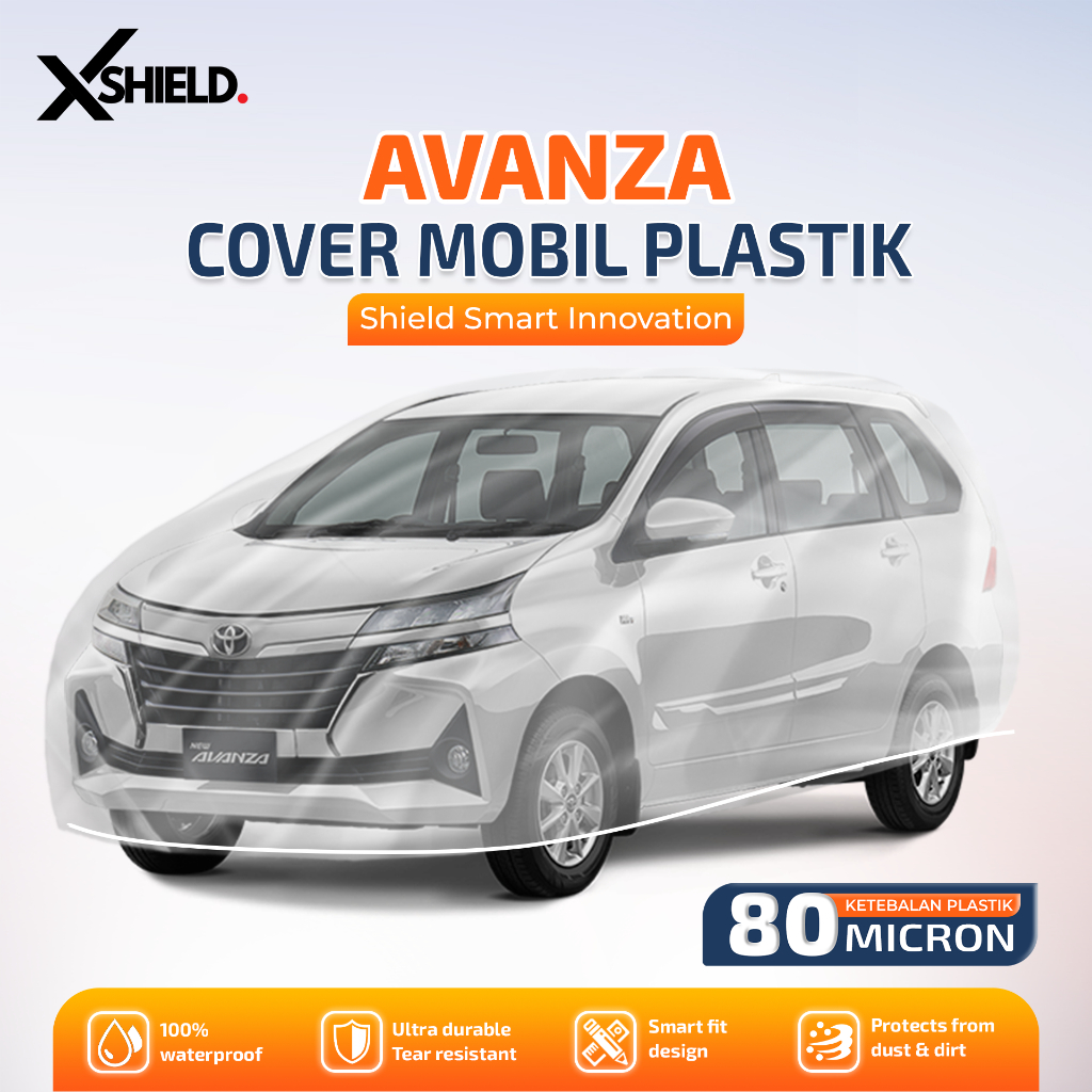 Jual Sarung Mobil Avanza Plastik Body Cover Mobil Avanza Transparan ...