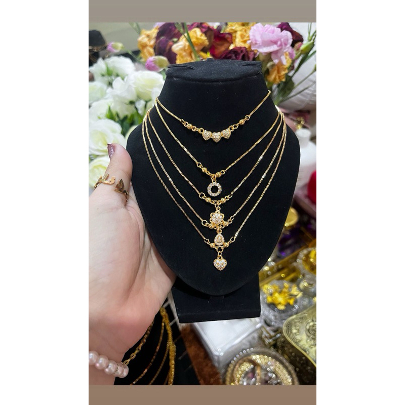 Jual [FREE MINI GOLD BAR] winterelly kalung anak lapis emas anti karat ...