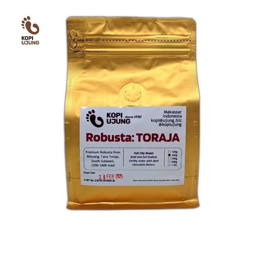 Jual Kopi Ujung Robusta Toraja Premium 200 Gram | Shopee Indonesia