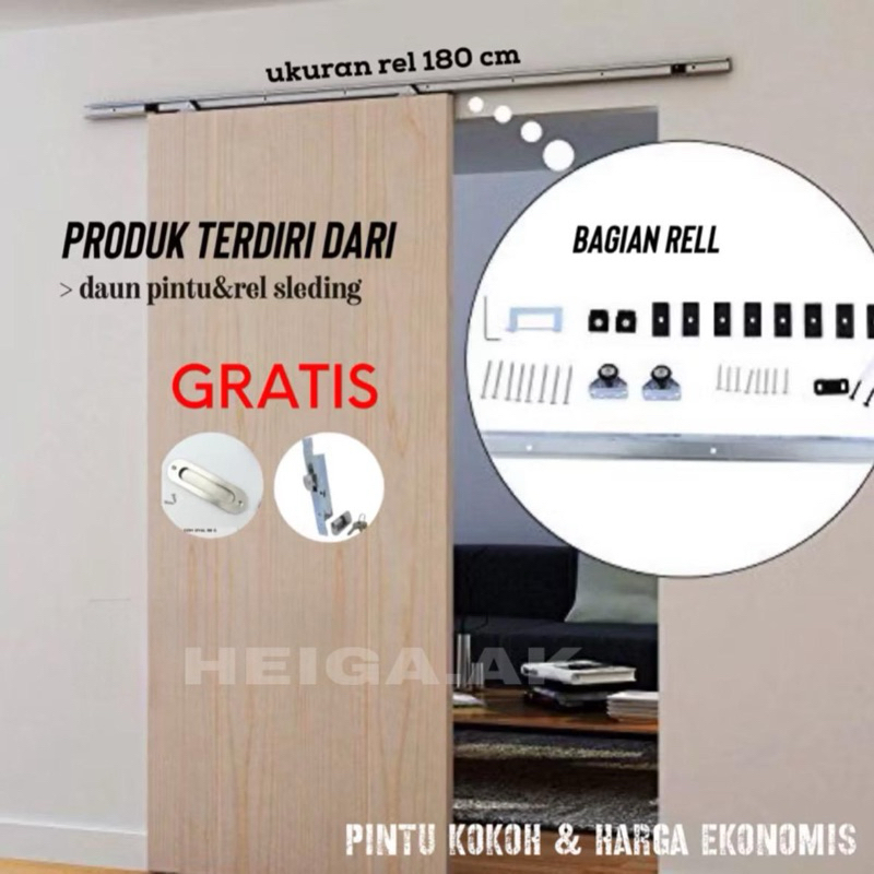 Jual Satu Set Pintu Sleding | Satu Set Pintu Geser I Pintu Sleding ...