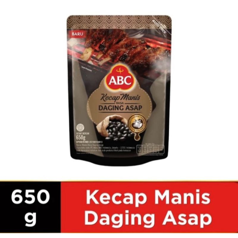 Jual ABC Kecap manis hitam gurih Rasa Daging Asap 650g | Shopee Indonesia