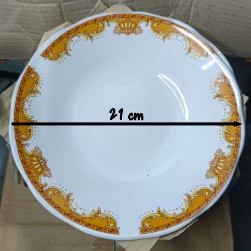 Jual Piring Keramik Motif (6pcs) (12pcs) | Piring Makan Rumahan UK 8 ...