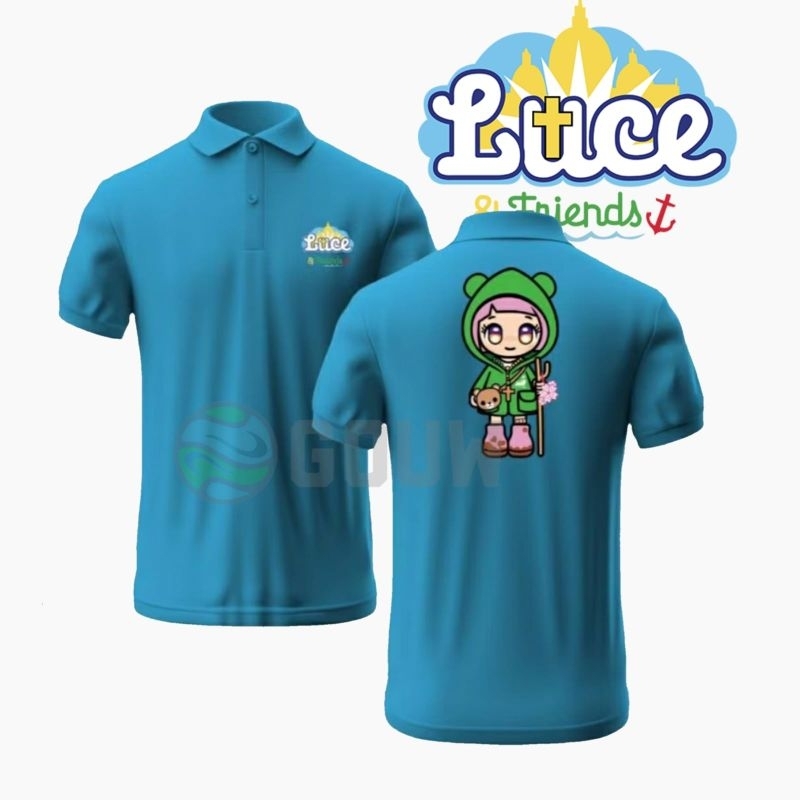 Jual BAJU POLOSHIRT KARAKTER LUCE AND FRIENDS MASKOT YUBILEUM 2025 ...