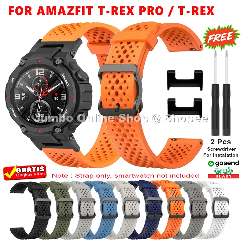 Jual Strap Tali Jam AMAZFIT T-REX PRO - AMAZFIT TREX - Model Dothole ...