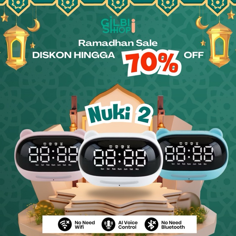 Jual Gratis Ripple AI Nuki 2 voice control smart alarm dan Nht Lamp ...