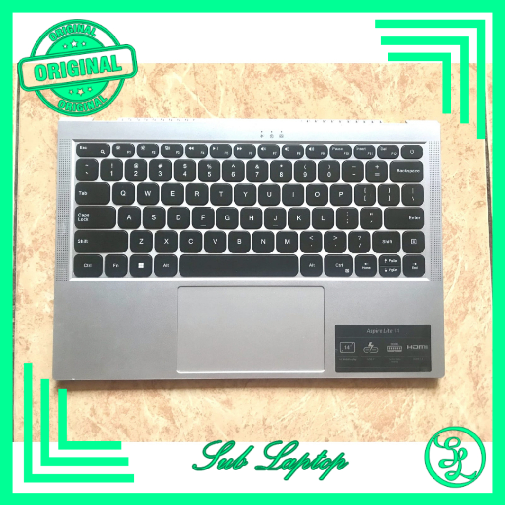 Jual Frame Keyboard Normal Palmrest Keyboard Acer Aspire Lite 14 AL14 ...