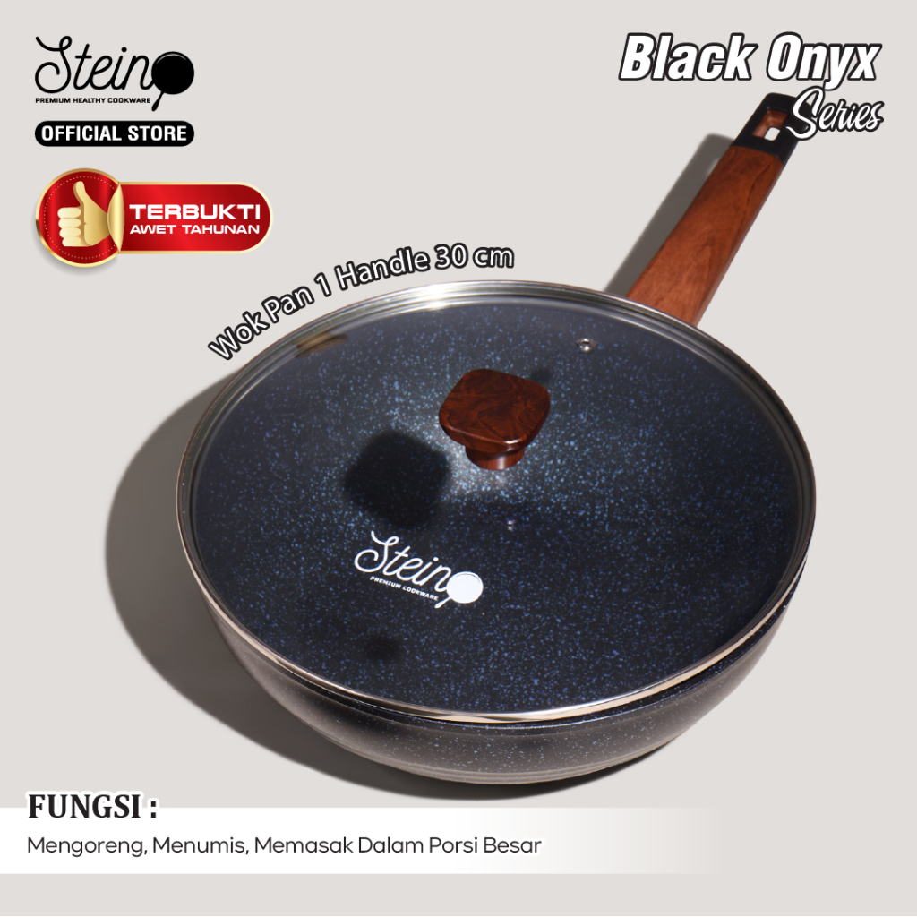 Jual STEIN Onyx Wok Pan Panci GERMAN ANTI-LENGKET (6 Layer Granite ...