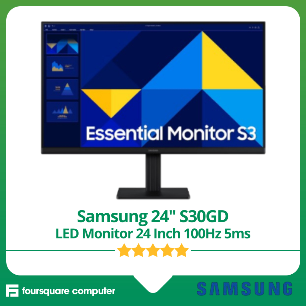Jual Samsung 24 Inch S30GD LED Monitor 24 Inch 100Hz Resmi | Shopee ...