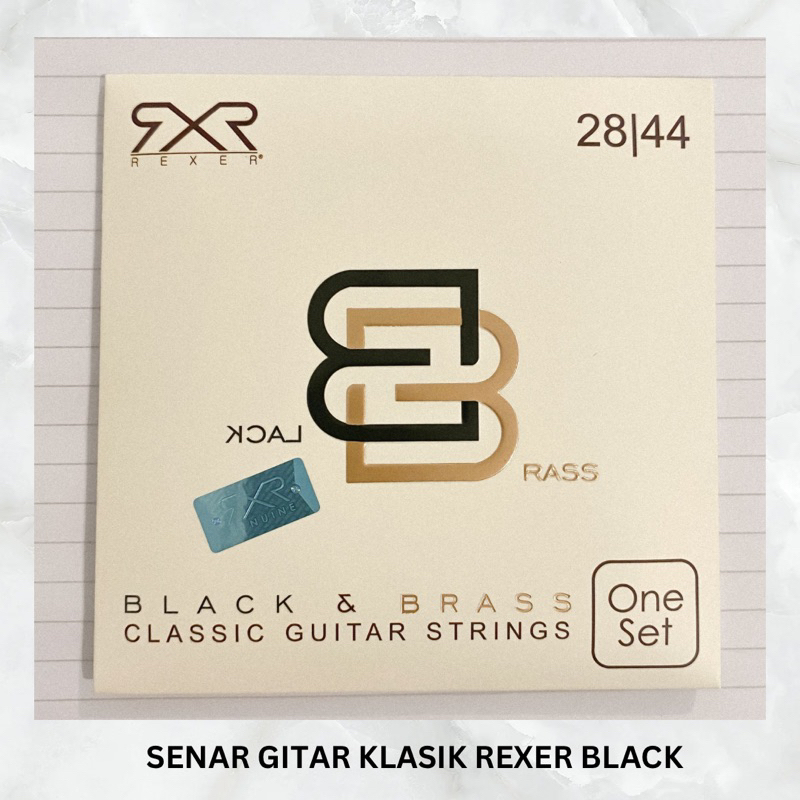 Jual SENAR TALI GITAR KLASIK NILON HITAM REXER | Shopee Indonesia