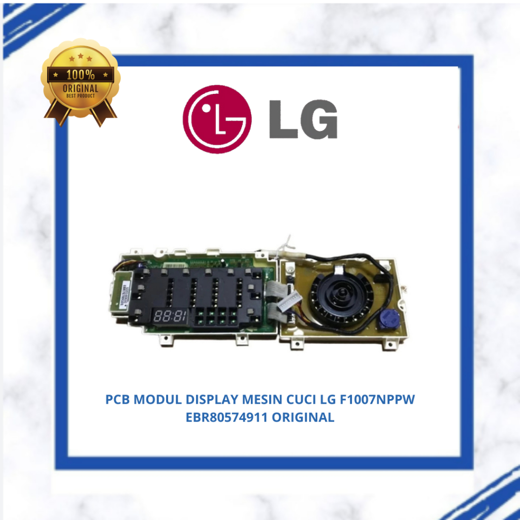 Jual PCB MODUL DISPLAY MESIN CUCI LG F1007NPPW EBR80574911 ORIGINAL ...
