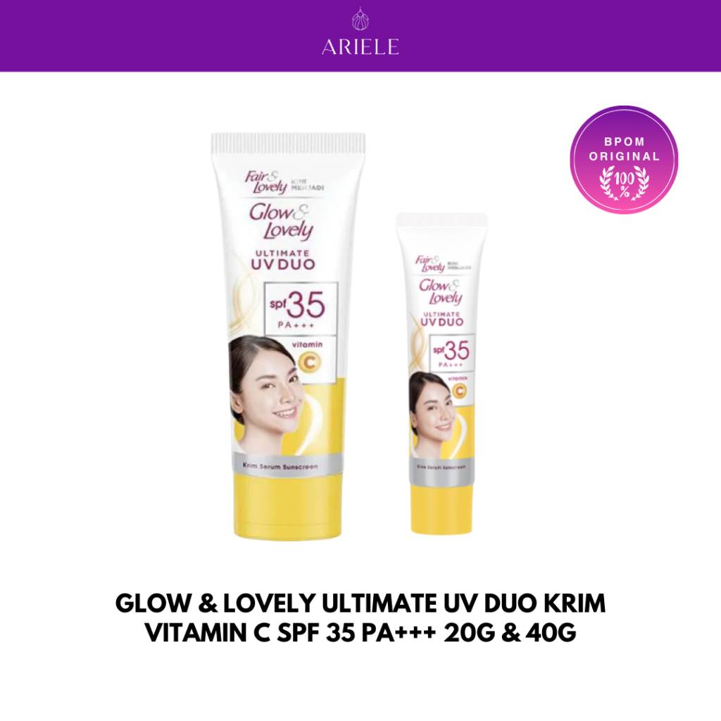 Jual Glow & Lovely Ultimate UV Duo Krim Vitamin C SPF 35 PA+++ 20g ...