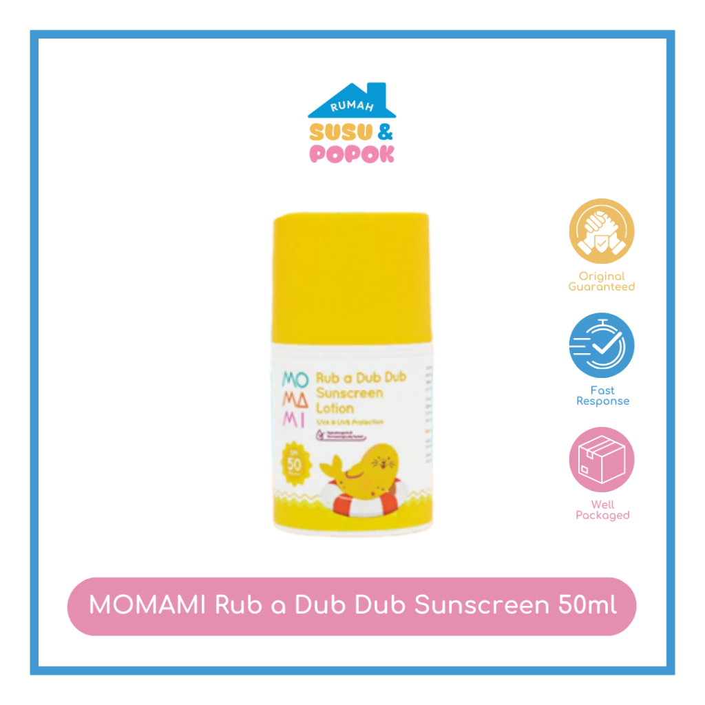 Jual MOMAMI Rub A Dub Dub Sunscreen Lotion 50ml – SPF 50 PA+++ | Shopee ...
